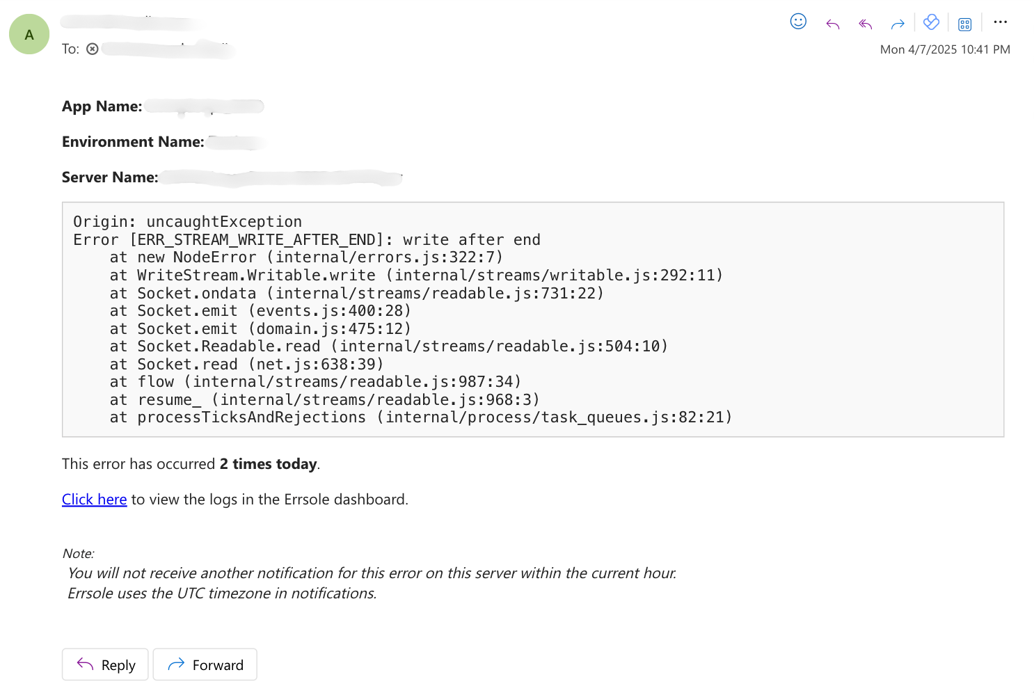 How to configure email alerts in Errsole | Errsole Blog
